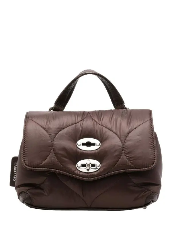 ZANELLATO Postina Lunaria Baby Leather Handbag - Brown
