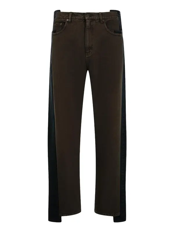 MAISON MARGIELA Spliced Trousers /brown - Black