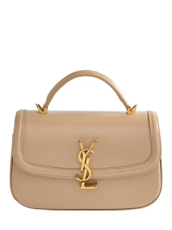 Saint Laurent Solferino Mini Top Handle Bag - Cream