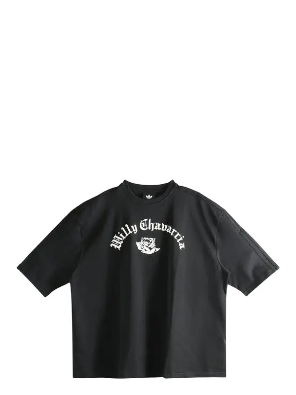 Adidas X Willy Chavarria Logo Short-sleeve Tee - Black
