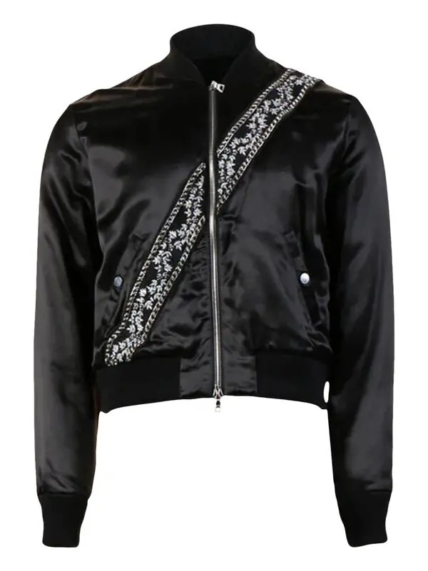 Amiri Embroidered Guitar Bomber Jacket - Black