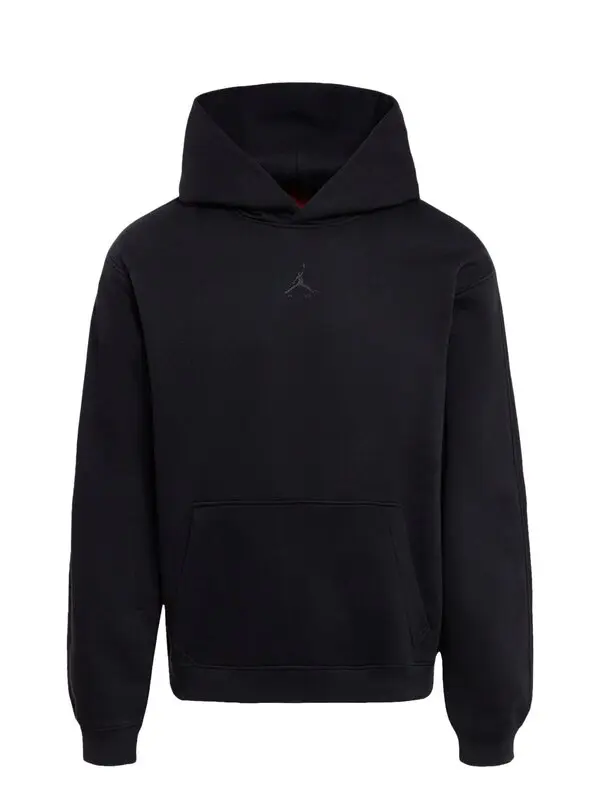 JORDAN Oversized Fleece Pullover Hoodie - Black