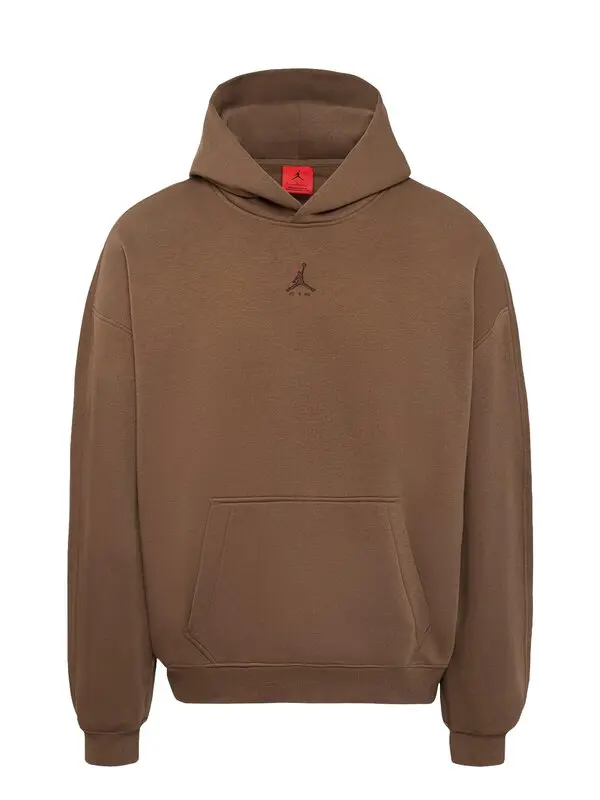 JORDAN Oversized Fleece Hoodie - Brown