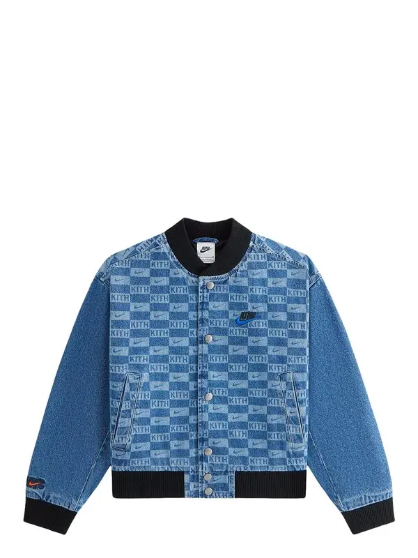 Kith For Nike Varsity Jacket - Blue