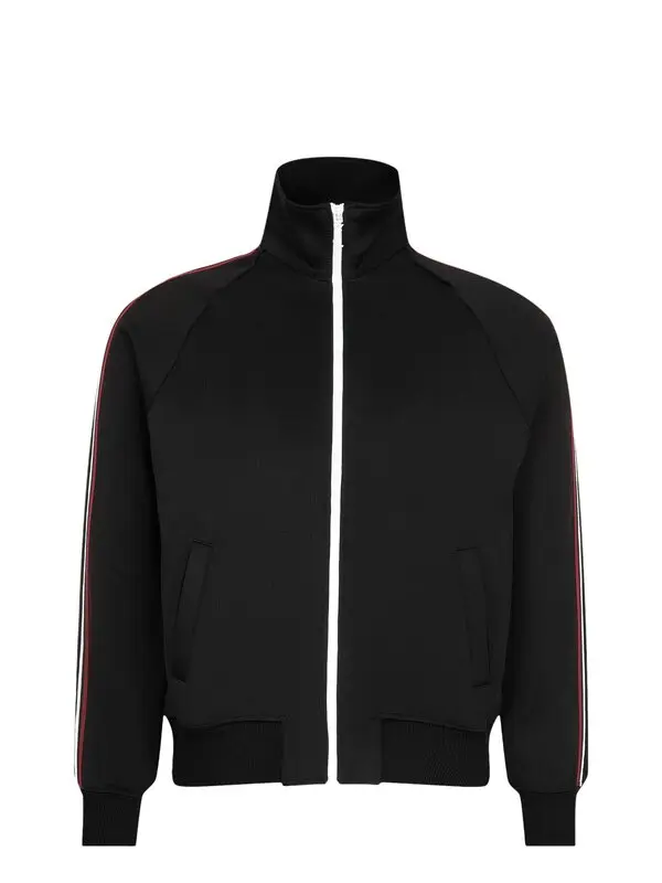 Saint Laurent Jersey Viscose Track Jacket - Black
