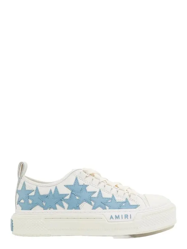 Amiri Leather Star Court Sneakers - Blue