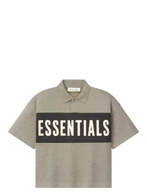 Fear Of God Cropped Polo - Grey