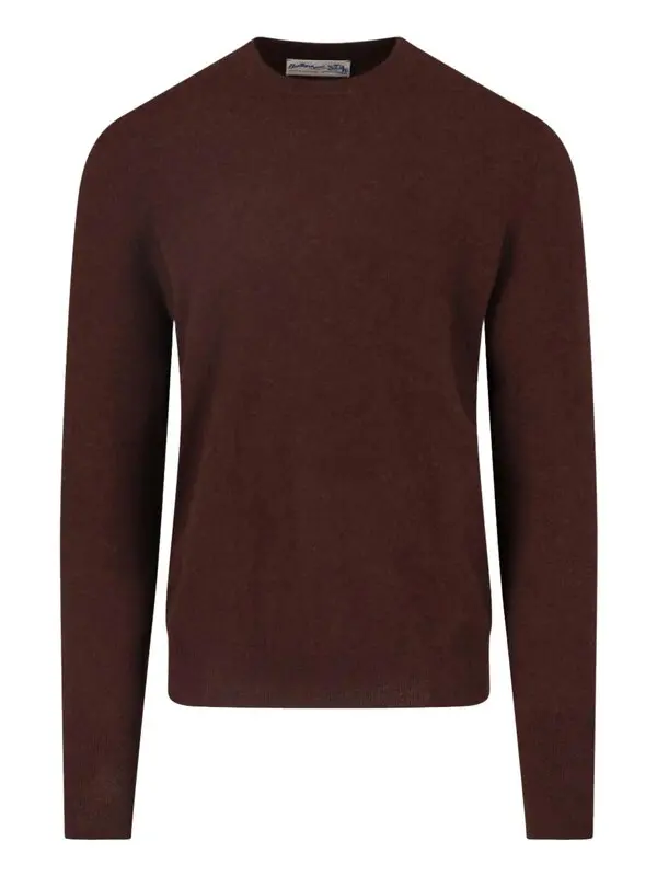 BALLANTYNE Cashmere Crewneck Sweater - Brown
