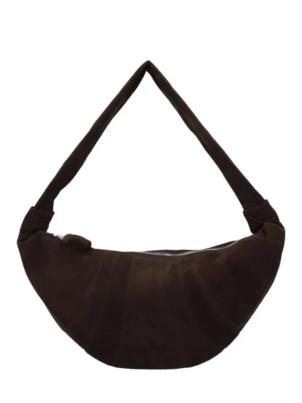LEMAIRE Leather Crescent Shoulder Bag - Brown