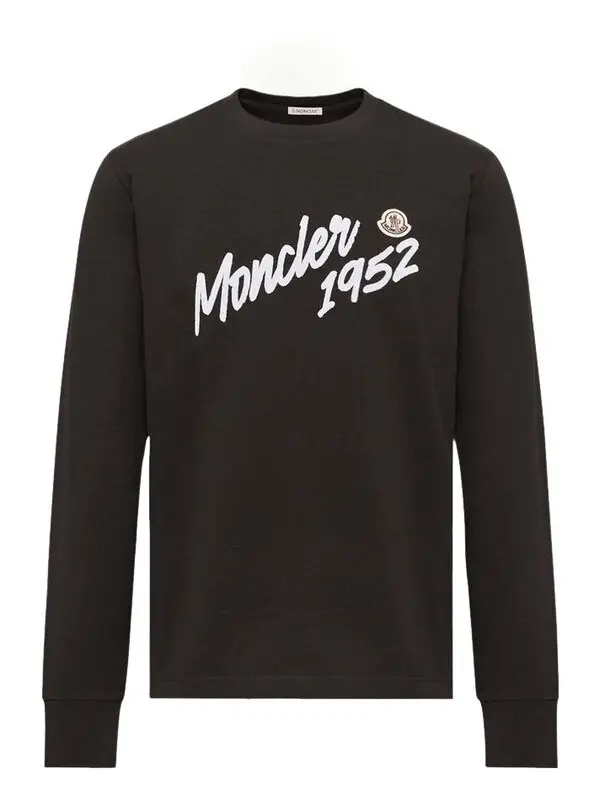 Moncler Logo Graphic T-shirt - Black
