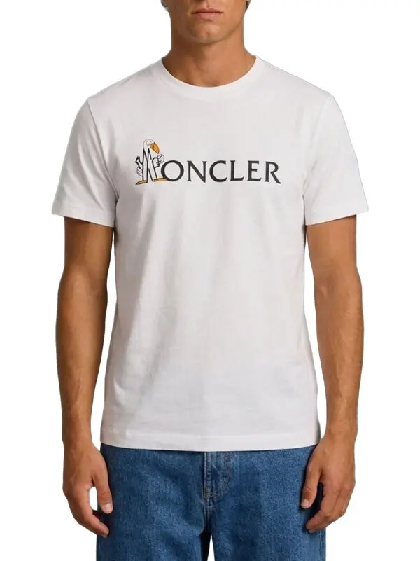 Moncler Graphic Short Sleeve Crewneck T-shirt - White