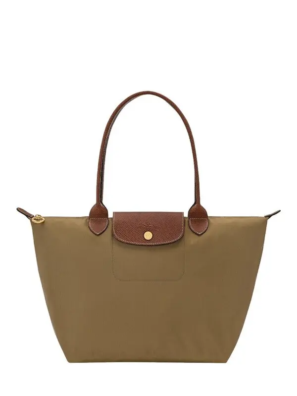 Longchamp Signature Fold-top Shoulder Handbag - Olive