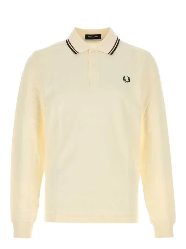 Fred Perry Style Piqué Polo Shirt For - White