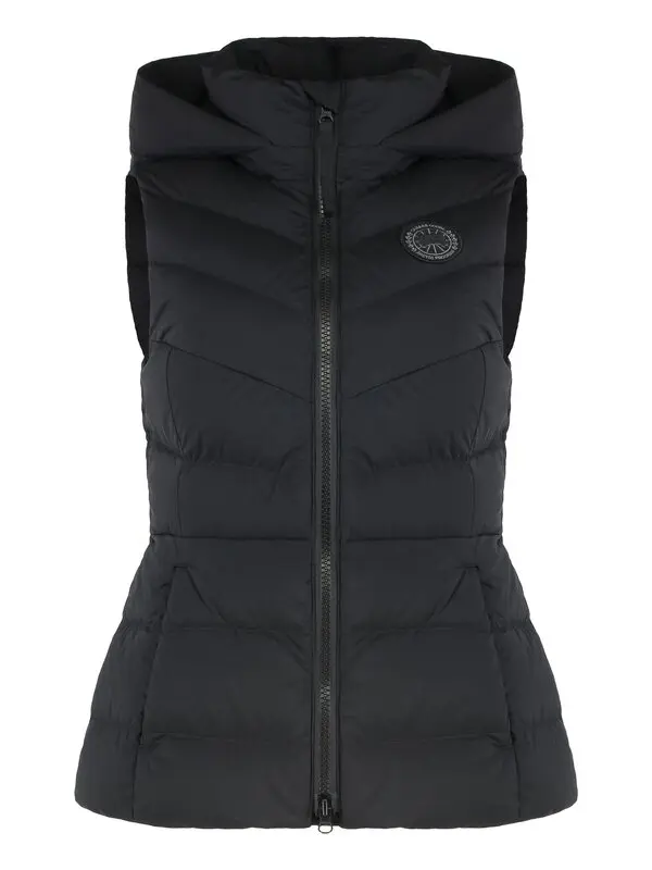 Canada Goose Clair Hooded Puffer Bodywarmer Vest - Black