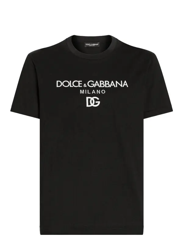 Dolce & Gabbana Designer Logo T-shirt - Black