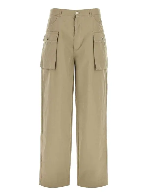 Gimaguas Cotton Cargo Pants With Utility Pockets - Green