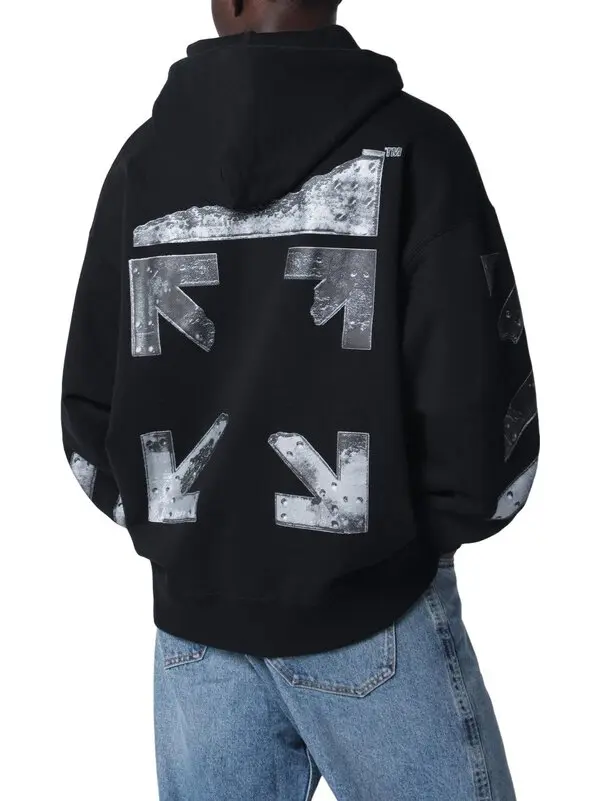 Off-White Script Logo Skate Hoodie - Black