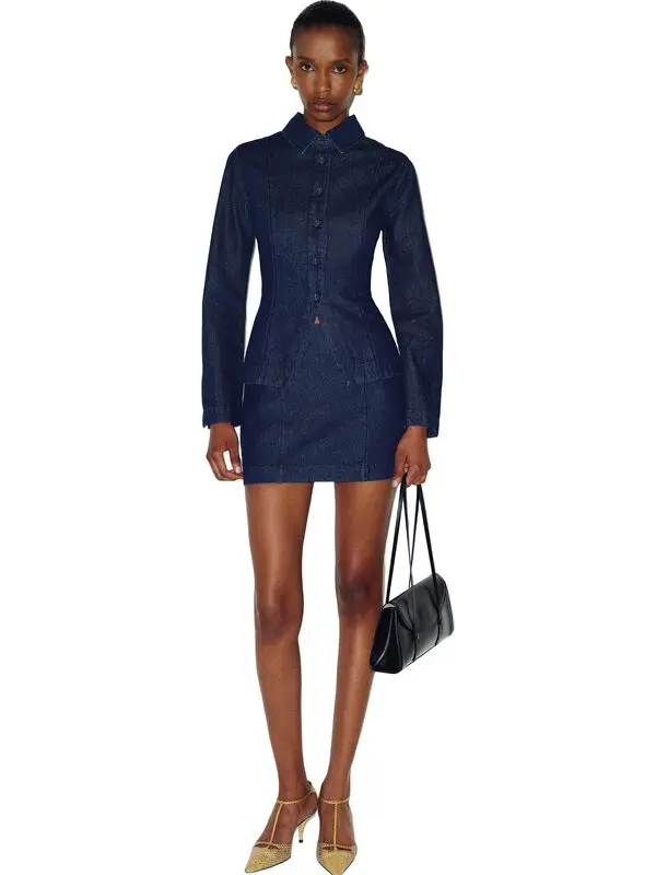 REFORMATION Chloe Denim Two Piece Set - Blue