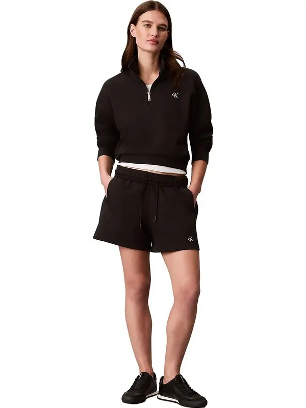 Calvin Klein Monogram Fleece Shorts - Black