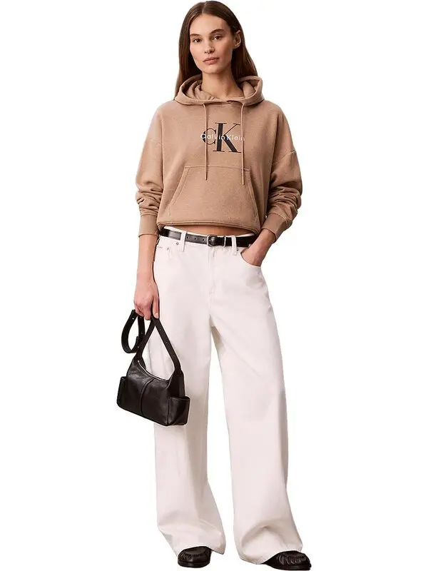 Calvin Klein Monologo Fleece Hoodie - Amphora