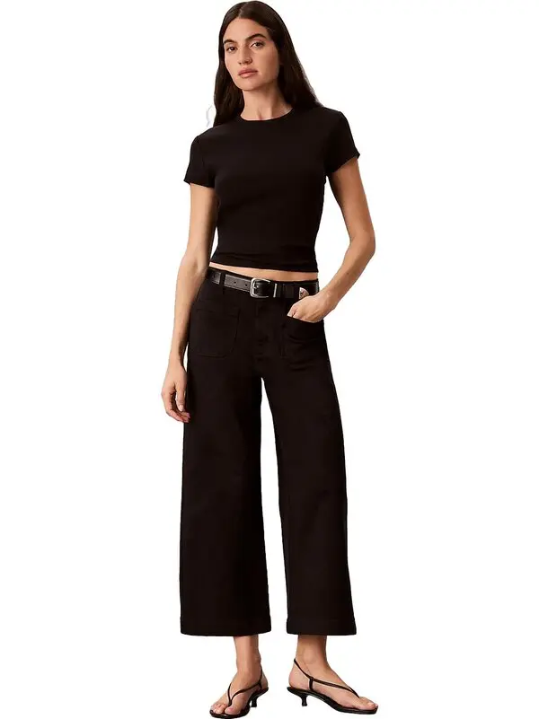 Calvin Klein Stretch Twill Marcy Pants - Black