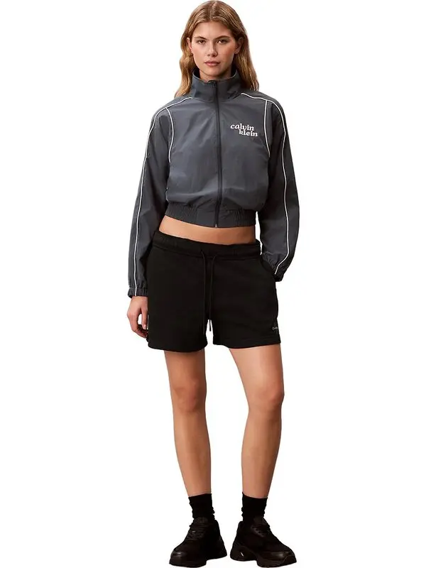 Calvin Klein Monogram Fleece Shorts - Black