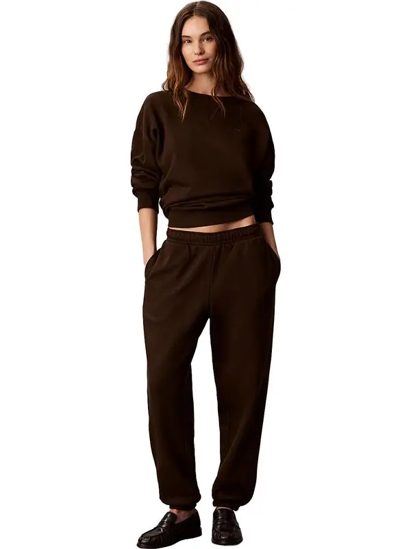 Calvin Klein Monogram Logo Joggers - Dark Coffee