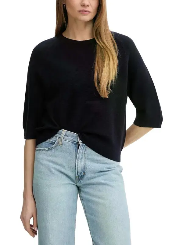 Marc O'polo Short Sleeve Raglan Sweater - Blue