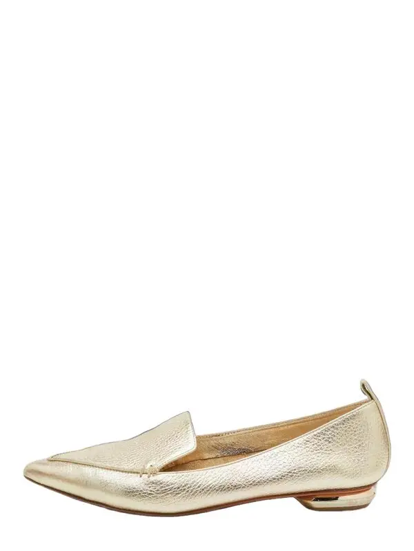 NICHOLAS KIRKWOOD Beya Pointed-toe Loafers - Gold