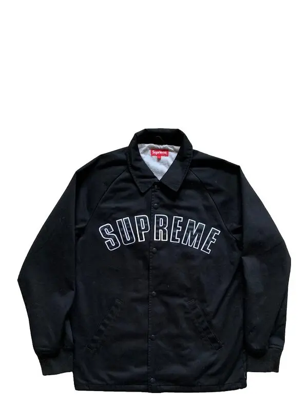 Supreme Twill Coaches Jacket - Black