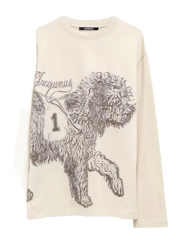 Jacquemus La Maglia Bichon Long Sleeve Top - Brown
