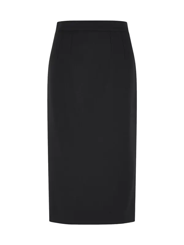 Dolce & Gabbana Virgin Wool Skirt - Black