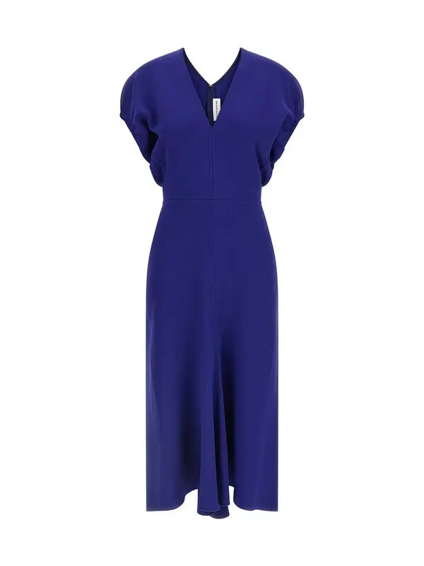 Victoria Beckham Edith Midi Dress - Blue