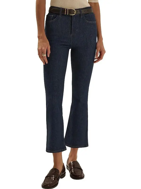 FAVORITE DAUGHTER The Erin High Rise Cropped Bootcut Jeans - Bozeman