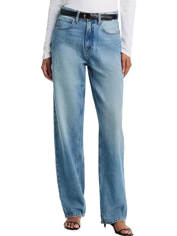 Paige Emilie High Rise Barrel Jeans - Mariners