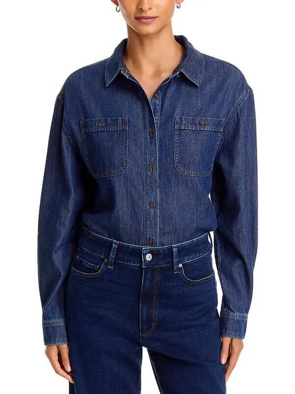 Paige Arden Relaxed Denim Shirt - Sempre