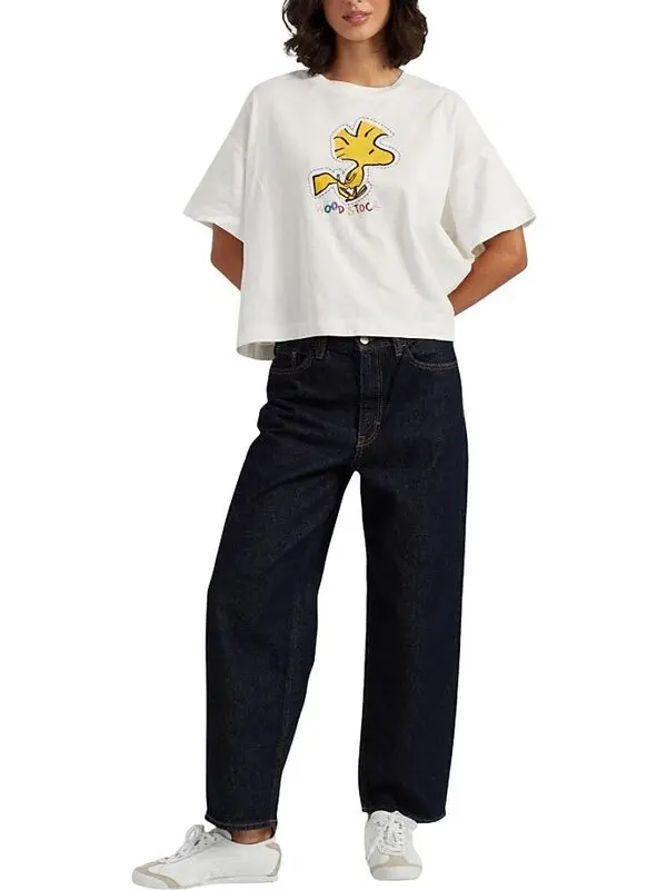Chinti & Parker Cotton Woodstock Embroidered T-shirt - Cream
