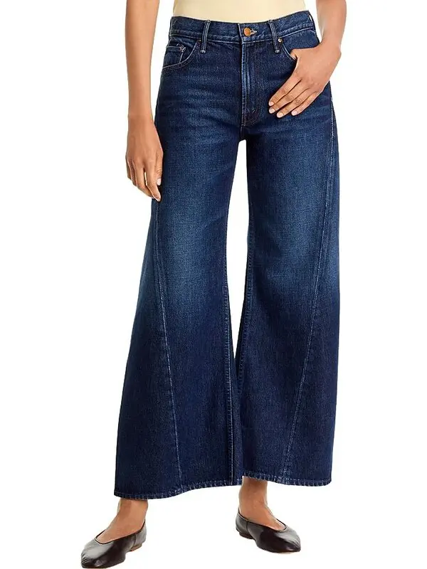 MOTHER Lil Lemon Twist High Rise Wide Leg Jeans - Fresh Squeezed