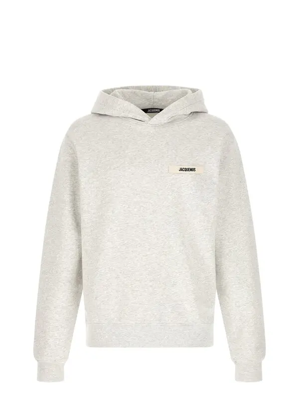 Jacquemus Le Hoodie Gros-grain' Hoodie - Gray