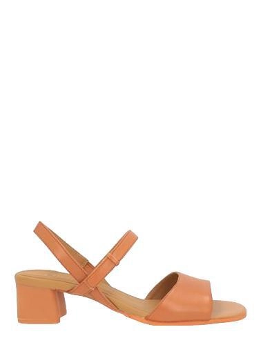 Camper Katie Bovine Leather And Textile Fiber Sandals - Brown