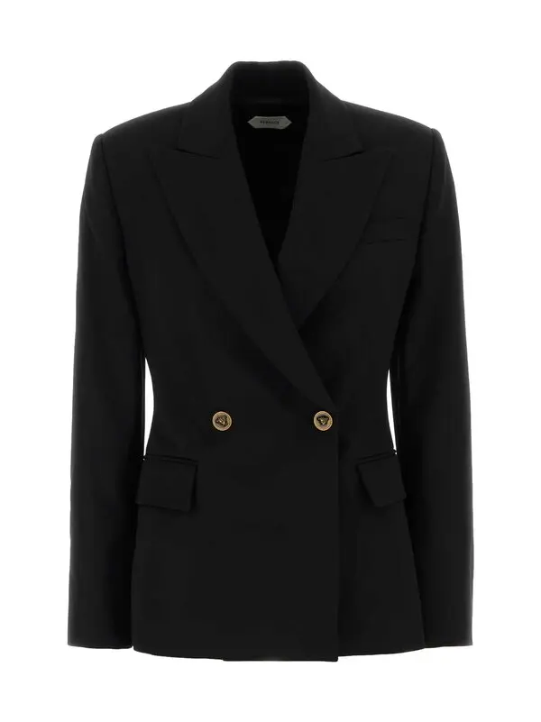 Versace Grain De Poudre Wool Jacket - Multicolor