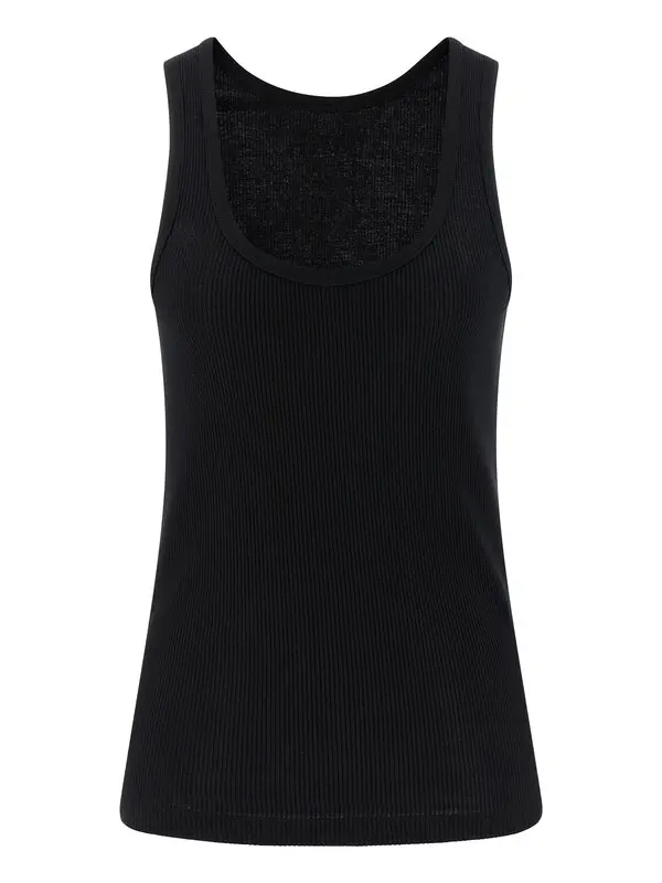 Isabel Marant Étoile Thea Ribbed Tank Top - Black