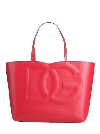 Dolce & Gabbana Maxi Shopper Bag In Calfskin - Red