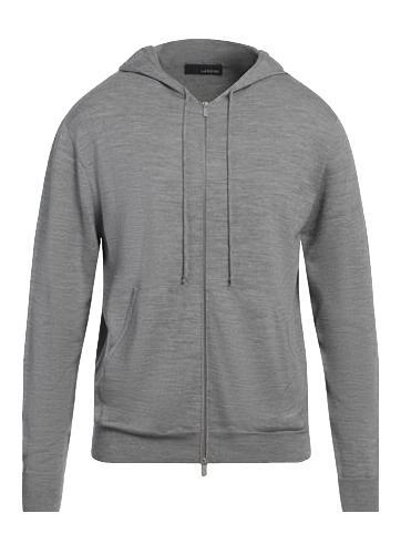 LARDINI Zip-up Knit Cardigan - Grey