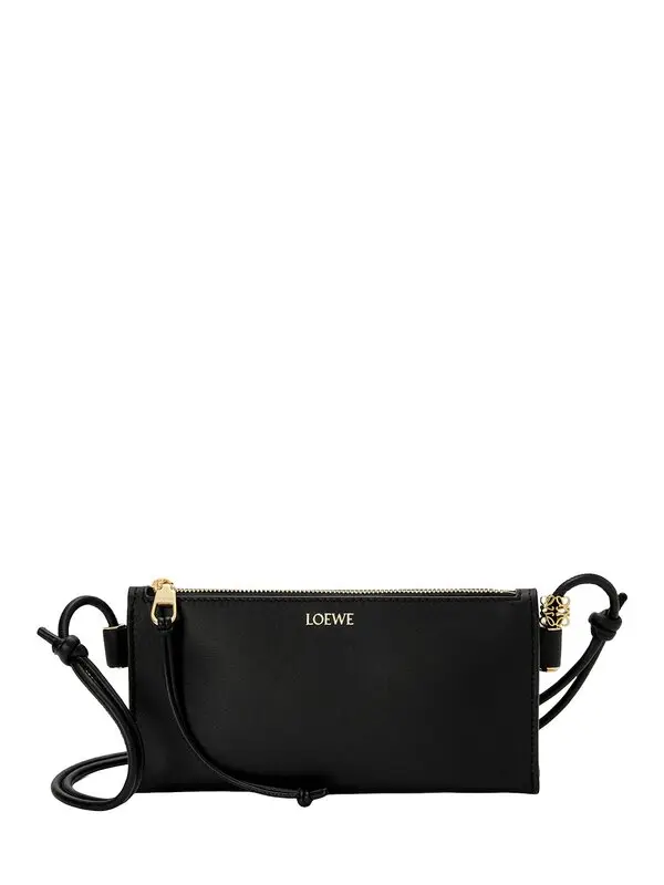 Loewe Anagram Detail Zip Pouch - Black