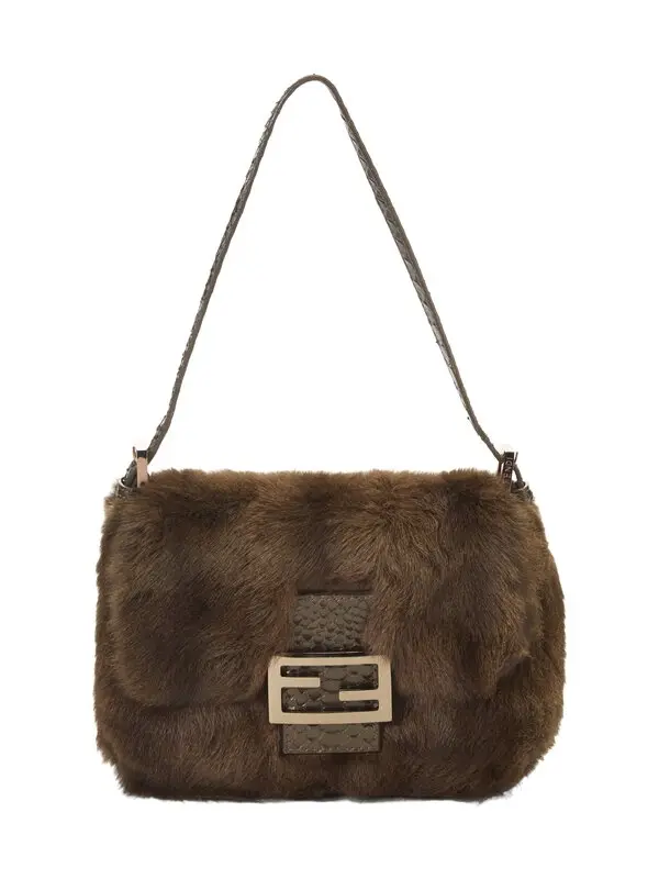 Fendi Mink Fur Mama Bag - Brown