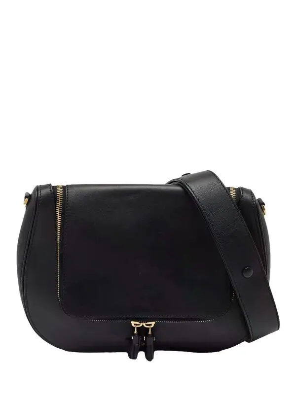ANYA HINDMARCH Vere Leather Shoulder Bag - Black