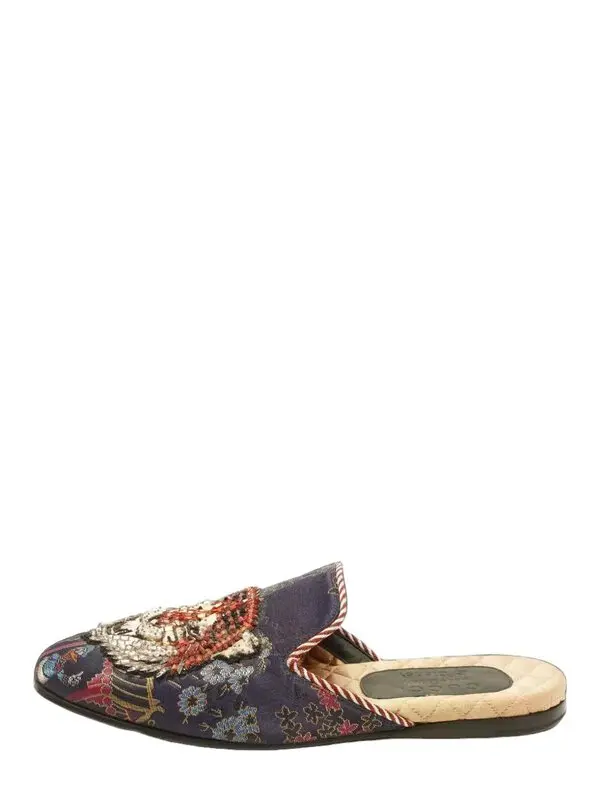Gucci Princetown Embellished Mules - Blue