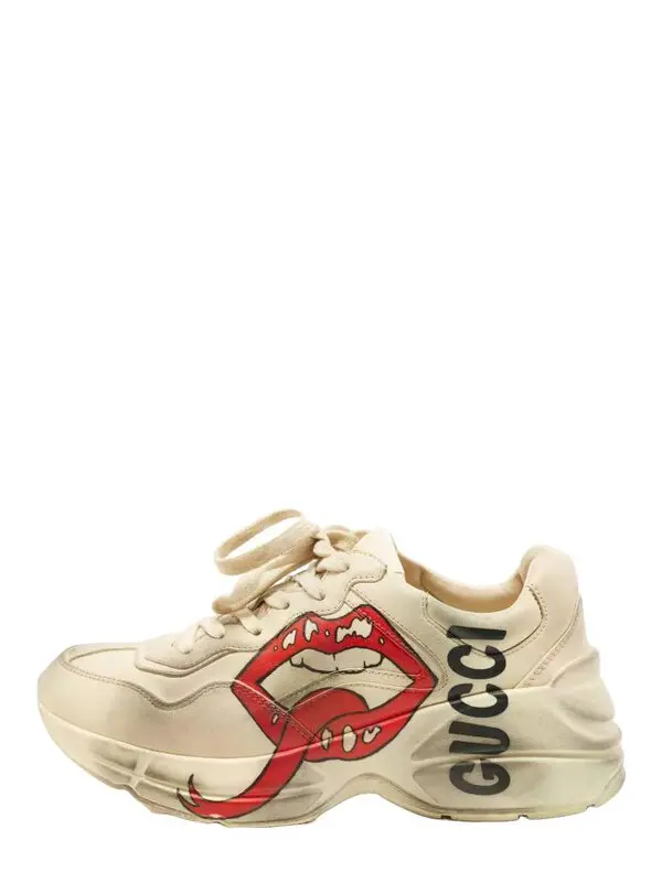 Gucci Rhyton Lace-up Sneakers - Neutrals