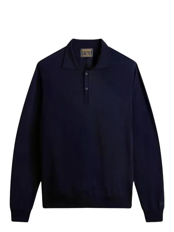Woolrich Long-sleeve Polo Shirt - Blue